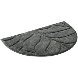 Badematte OTTO HOME, H:10mm, grau, Polyester, Badematten, "Epense, Badvorleger, Badezimmer Teppich, Duschmatte mit Blattstruktur", Badteppich, Uni,
