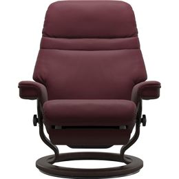 Relaxsessel stressless, B:88cm H:103cm T:78cm, rot, Leder BATICK: BATICK ist ein leicht korrigiertes, durchgef&auml;rbtes und genarbtes M&ouml;belleder, bei