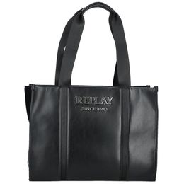 Replay Damen Henkeltasche "Replay Taschen Lederimitat"schwarz, Lederimitat, Taschen