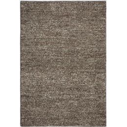 Wollteppich OTTO HOME, B:300cm H:14mm L:400cm, braun, Wolle, Wohnzimmer, Teppiche, "Wolly, Wolle", handgewebt, Handweb Teppiche, Skandi, Wohnzimmer,