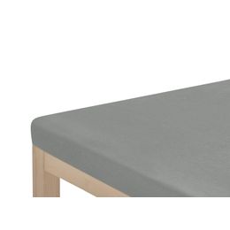 Spannbettlaken OTTO HOME, B:160cm L:200cmmittelgrau, Microfaser-Jersey, Obermaterial: 100% Polyester, Bettlaken, "Topper Basic, in Gr. 90x200,