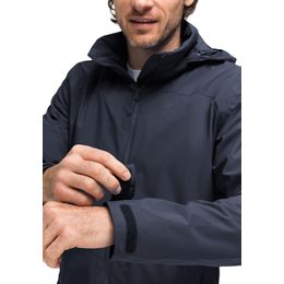 Maier Sports Herren Regenjacke "Metor rec M", blau, Gr. 98, 100% Polyester, Jacken, Herren Jacke mit Kapuze, Windjacke wasserdicht atmungsaktiv, Reg.