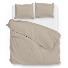 Bettw&auml;sche ZO HOME, beige, Mako-Satin, Obermaterial: 100% Baumwolle, Bettw&auml;sche, "Zohome Baumwolle Mako-Satin Bettw&auml;sche Satinado", Bettw&auml;sche aus