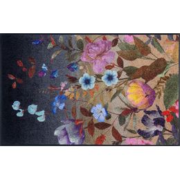 Teppich, B:75cm H:7mm L:120cm, bunt, wash+dry by Kleen-Tex, Polyamid, Flur, Teppiche, "Midnight Blooms"