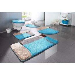 Badematte OTTO HOME, H:20mm, blau, Kunstfaser, Badematten, "Belio, Badvorleger, Badezimmer Teppich", Badematte, Badteppich, Badematten auch als 2