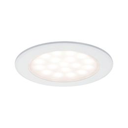 Paulmann Unterschrankleuchte "M&ouml;bel EBL Set rund LED 2x2,5W 6VA 230/12V 3000K Wei&szlig; matt/Alu", 2, &Oslash; 6,5cm, 2 Stk., wei&szlig;, K&uuml;che, Leuchten, LED M&ouml;bel