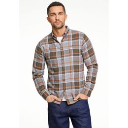 LINDBERGH Herren Flanellhemd "Freizeithemd Relaxed Fit", gr&uuml;n, Gr. S, Obermaterial: 100% Baumwolle, Hemden