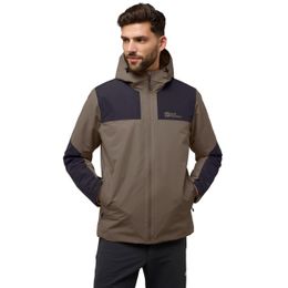 Jack Wolfskin Herren Funktionsjacke "JASPER", braun, Gr. M, Obermaterial: 100% Polyester, Jacken, W&auml;rmend, winddicht, wasserabweisend, &Uuml;bergangsjacke