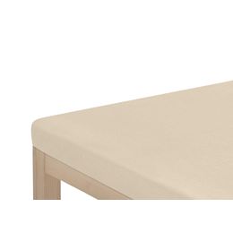 Spannbettlaken OTTO HOME, B:160cm L:200cmnatur, Microfaser-Jersey, Obermaterial: 100% Polyester, Bettlaken, "Topper Basic, in Gr. 90x200, 140x200