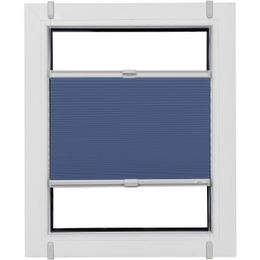 Plissee SUNLINES, B:69cm H:165cm, blau, Obermaterial: 100% Polyester, Plissees, "Start-up Style Honeycomb", verspannt mit Simply-Fix Klemmtr&auml;ger,