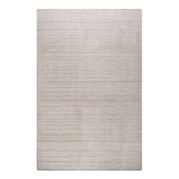Teppich, B:160cm H:8mm L:230cmcreme beige, WECON HOME BASICS, Polyester, Wohnzimmer, Teppiche, "Emma", Kurzflorteppich, handgewebt, einfarbig,
