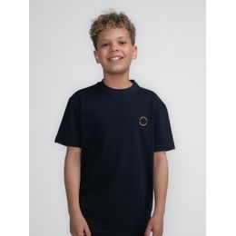 Jungen T-Shirt, schwarz, Gr. 128, PETROL INDUSTRIES, Obermaterial: 100% Baumwolle, Shirts, mit Pr&auml;gung auf der Brust