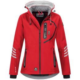Arctic Seven Damen Softshelljacke "ASNicolia", rot, Gr. 5XL, Obermaterial: 96% Polyester, 4% Elasthan; Innenseite: 100% Polyester, Jacken,