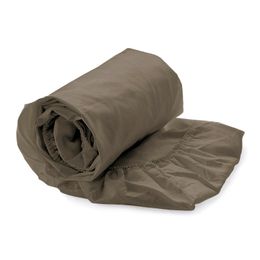 Spannbettlaken HECKETT & LANE, B:90cm L:200cm, beige, Perkal, Obermaterial: 100% Baumwolle, Bettlaken, "Yellow Spannbetttuch Percale", Spannbetttuch