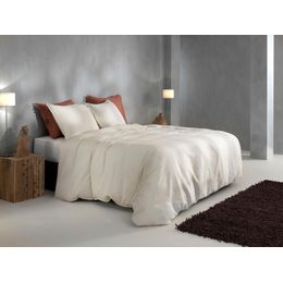 Bettw&auml;sche ZO HOME, wei&szlig;, Mako-Satin, Obermaterial: 100% Baumwolle, Bettw&auml;sche, "Zohome Baumwolle Mako-Satin Bettw&auml;sche Satinado", Bettw&auml;sche aus