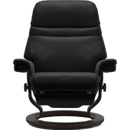 Relaxsessel stressless, B:79cm H:103cm T:78cm, schwarz, Leder BATICK: BATICK ist ein leicht korrigiertes, durchgef&auml;rbtes und genarbtes M&ouml;belleder,