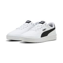 Puma M&auml;dchen Sneaker "COURT LALLY JR", Gr. 37,5, schwarz-wei&szlig;, Synthetik, Schuhe, f&uuml;r sportliche Aktivit&auml;ten und Streetwear, mit Schn&uuml;rung