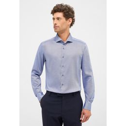 Eterna Herren Langarmhemd "SLIM FIT", blau, Gr. 46, 40% Baumwolle, 4% Elasthan, 56% Lyocell, Hemden, EASY IRON (b&uuml;gelleicht)