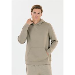 Virtus Herren Kapuzensweatshirt "Taro V2"taupe, Gr. L, unifarben, 78% Polyester, 17% Viskose, 5% Elasthan, Sweatshirts, mit kuscheliger Kapuze