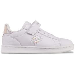 Lotto Damen Sneaker, Gr. 28, wei&szlig;, Synthetik, clean, Schuhe, - in kinderfu&szlig;gerechter Passform