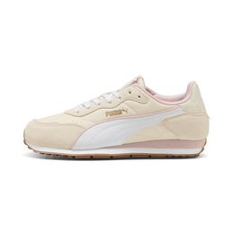 Puma Damen Sneaker "ST MILER ROSE", Gr. 38,5, wei&szlig;, Leder, mehrfarbig, Schuhe, f&uuml;r sportlichen Look, mit Gummilaufsohle, mit D&auml;mpfung
