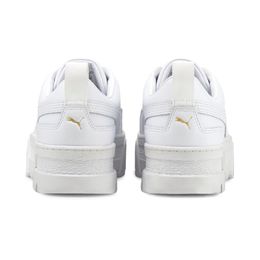 Puma Damen Sneaker "MAYZE CLASSIC WNS", Gr. 40,5, wei&szlig;, Leder, unifarben, Schuhe, aus Leder, mit SOFTFOAM-D&auml;mpfung