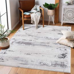 Teppich Carpet City, B:160cm H:11mm L:230cm, grau, Polypropylen, Wohnzimmer, Teppiche, "Chic", Kurzflor, Vintage-Optik, Weicher Flor