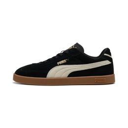 Puma Damen Sneaker "CLUB II ERA SUEDE", Gr. 43, schwarz, Leder, Schuhe, f&uuml;r aktiven Alltag, mit SOFTFOAM+ Einlegesohle, mit Gummilaufsohle