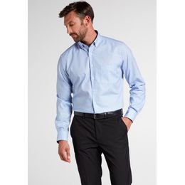 Eterna Herren Langarmhemd "MODERN FIT", blau, Gr. 41, Twill, 100% Baumwolle, Hemden, NON IRON (b&uuml;gelfrei)
