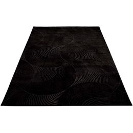 Teppich Carpet City, B:160cm H:12mm L:230cm, schwarz, Polypropylen (PP), Wohnzimmer, Teppiche, "Frise&eacute;-Teppich FANCY 647", L&auml;ufer,