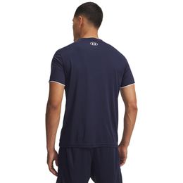 Under Armour Herren Trainingsshirt "UA M CHALLENGER TRAIN SS"midnight navy,, wei&szlig;, Gr. L, Obermaterial: 100% Polyester, Shirts, f&uuml;r Fu&szlig;ball und