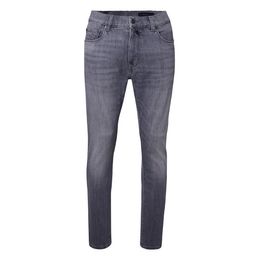 Tapered-fit-Jeans Pierre Cardin "PC-Limoux Futureflex", Damen, Gr. 34, L&auml;nge 32, light grau used, Denim/Jeans, Obermaterial: 85% Baumwolle, 9% Polyester, 4% Elastomultiester, 2% Elasthan, unifarben, regular fit lang, Jeans, im Five-Pocket Style