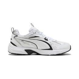 Puma Damen Sneaker "MILENIO TECH_", Gr. 45, schwarz-wei&szlig;, Synthetik, Textil, Schuhe, mit Schn&uuml;rung, leicht profiliert, aus Textil und Synthetik