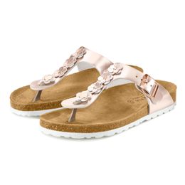 Lascana Damen Zehentrenner "Sandale, Pantolette, offener Schuh, Sommerschuh", Gr. 41, rosa, Obermaterial: 100% Lederimitat. Decksohle: 100%