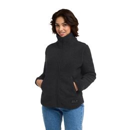 Jack Wolfskin Damen Fleecejacke "HIGH CURL JKT W", schwarz, Gr. M, Obermaterial: 100% Polyester, Jacken, &Uuml;bergangsjacke mit weichem Sherpa Fleece,
