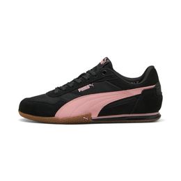 Puma Damen Sneaker "BELLA DONNA NYLON", Gr. 38, schwarz, Leder, Synthetik, Schuhe, Low-Profile-Sohle, leicht profiliertes Laufsohlenprofil, Schn&uuml;rung