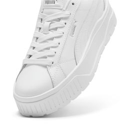 Puma Damen Sneaker "KARMEN II L", Gr. 40,5, wei&szlig;, Schuhe, mit markanter Plateausohle, mit Schn&uuml;rverschluss