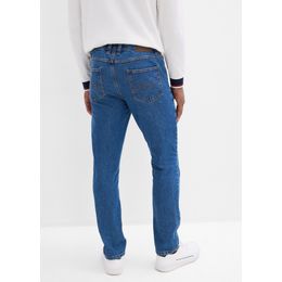bonprix Herren Gerade Jeansblau denim (l&auml;nge: regul&auml;r), Gr. 56, Abriebeffekte, unifarben, Denim/Jeans, Obermaterial: 99% Baumwolle, 1% Elasthan,