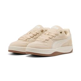 Puma Damen Sneaker "PARK LUNA SD", Gr. 38,5, wei&szlig;, Leder, unifarben, Schuhe, aus Leder, mit Schn&uuml;rverschluss, mit Innenmaterial aus Textil