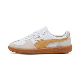 Puma Damen Sneaker "PALERMO LTH", Gr. 42, wei&szlig;, Leder, mehrfarbig, Schuhe