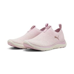 Puma Damen Slip-On Sneaker "SOFTRIDE REMI SLIP-ON KNIT WNS", Gr. 37,5, rosa, Textil, Schuhe, f&uuml;r Sport, mit SOFTFOAM+ D&auml;mpfung, aus gestricktem Textil