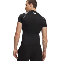 Under Armour Herren Trainingsshirt "UA HG ELITE COMP SS", schwarz-wei&szlig;, Gr. XL, Obermaterial: 81% Polyester, 19% Elastomultiester, Shirts,