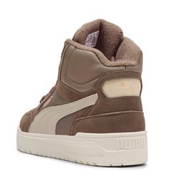 Puma Herren Sneaker "SHUFFLE DOWNTOWN MID WTR", Gr. 44, gold, Leder, Schuhe, kn&ouml;chelhoher Schnitt, mit Schn&uuml;rverschluss, aus Leder