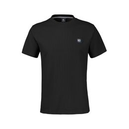 Lerros Herren T-Shirt "T-Shirt mit Waffelstruktur aus 100 % Baumwolle"schwarz, Gr. M, 100% Baumwolle, Shirts