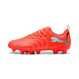 Puma M&auml;dchen Fu&szlig;ballschuh "FUTURE 9 PLAY FG/AG JR", Gr. 36glowing rot, Puma wei&szlig;, Puma schwarz, Puma silber, Synthetik, Schuhe, mit Nockensohle f&uuml;r
