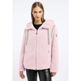 Frieda & Freddies New York Damen Fellimitatjacke "Fake Fur Jacket / Chuck 2", rosa, Gr. 38, FRIEDA & FREDDIES, unifarben, 100% Polyester, Jacken