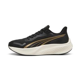 Puma Damen Laufschuh "POUNCE LITE", Gr. 47Puma gold, Puma schwarz, Textil, Schuhe, mit PROTREAD Gummilaufsohle, mit SOFTFOAM+ D&auml;mpfungstechnologie