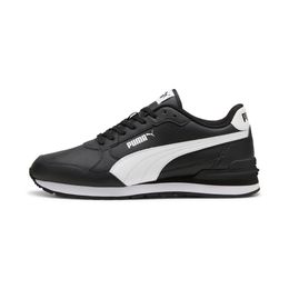 Puma Damen Sneaker "ST RUNNER V4 L", Gr. 45Puma schwarz, Puma wei&szlig;, Leder, Schuhe, mit weichem Lederobermaterial, mit SOFTFOAM+ Einlegesohle