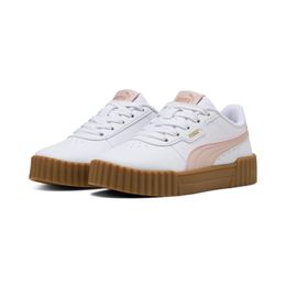 Puma Damen Sneaker "CARINA 3.0 PS", Gr. 32, wei&szlig;, unifarben, Schuhe, mit Schn&uuml;rung, mit SOFTFOAM+ Einlegesohle