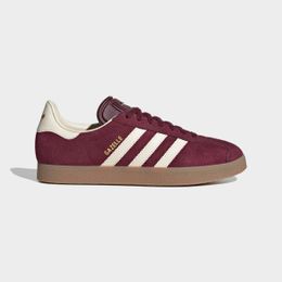 Herren Sneaker "GAZELLE", adidas originals, Gr. 36maroon, cream wei&szlig;, gum4, Leder, Synthetik, Schuhe